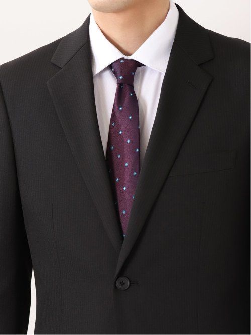 ストレッチウォッシャブル レギュラーフィット 2ボタン2ピーススーツ シャドーストライプ黒(AB5 05黒): スーツ | TAKA-Q ONLINE SHOP／タカキューオンラインショップ ...