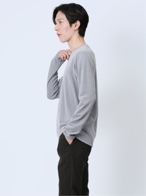 引き揃え杢 Vネック長袖Tシャツ(M 06グレー): トップス | TAKA-Q ONLINE SHOP／タカキューオンラインショップ【公式通販】