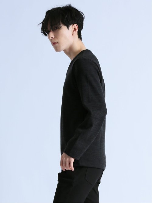 裏ベロア杢 Vネック長袖プルオーバー(M 05黒): トップス | TAKA-Q ONLINE SHOP／タカキューオンラインショップ【公式通販】