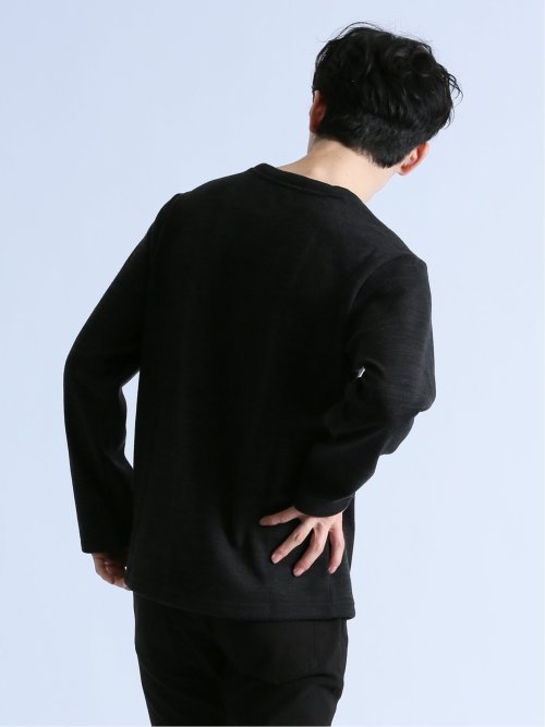 裏ベロア杢 Vネック長袖プルオーバー(M 05黒): トップス | TAKA-Q ONLINE SHOP／タカキューオンラインショップ【公式通販】